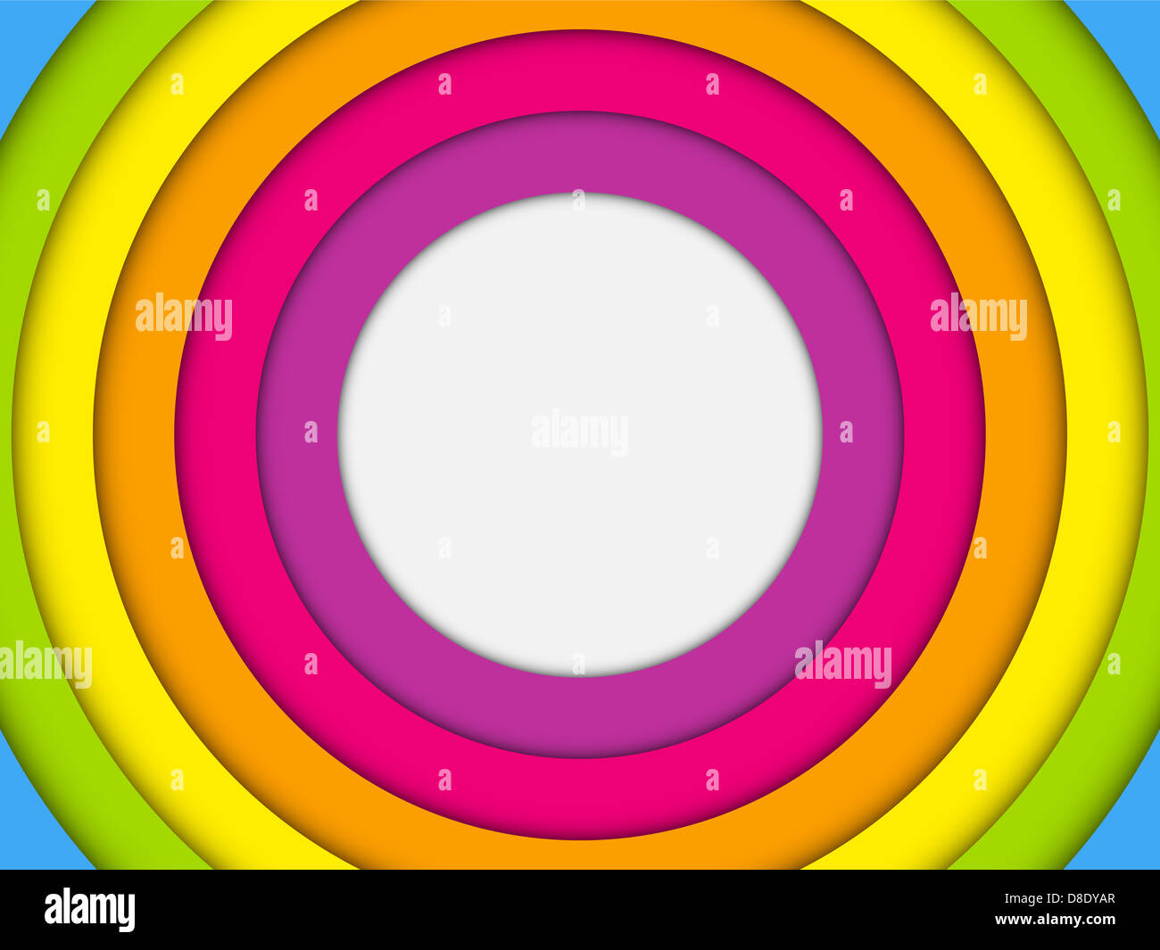 Vector - Colorful Frame with Circles Rainbow Stock Photo - Alamy