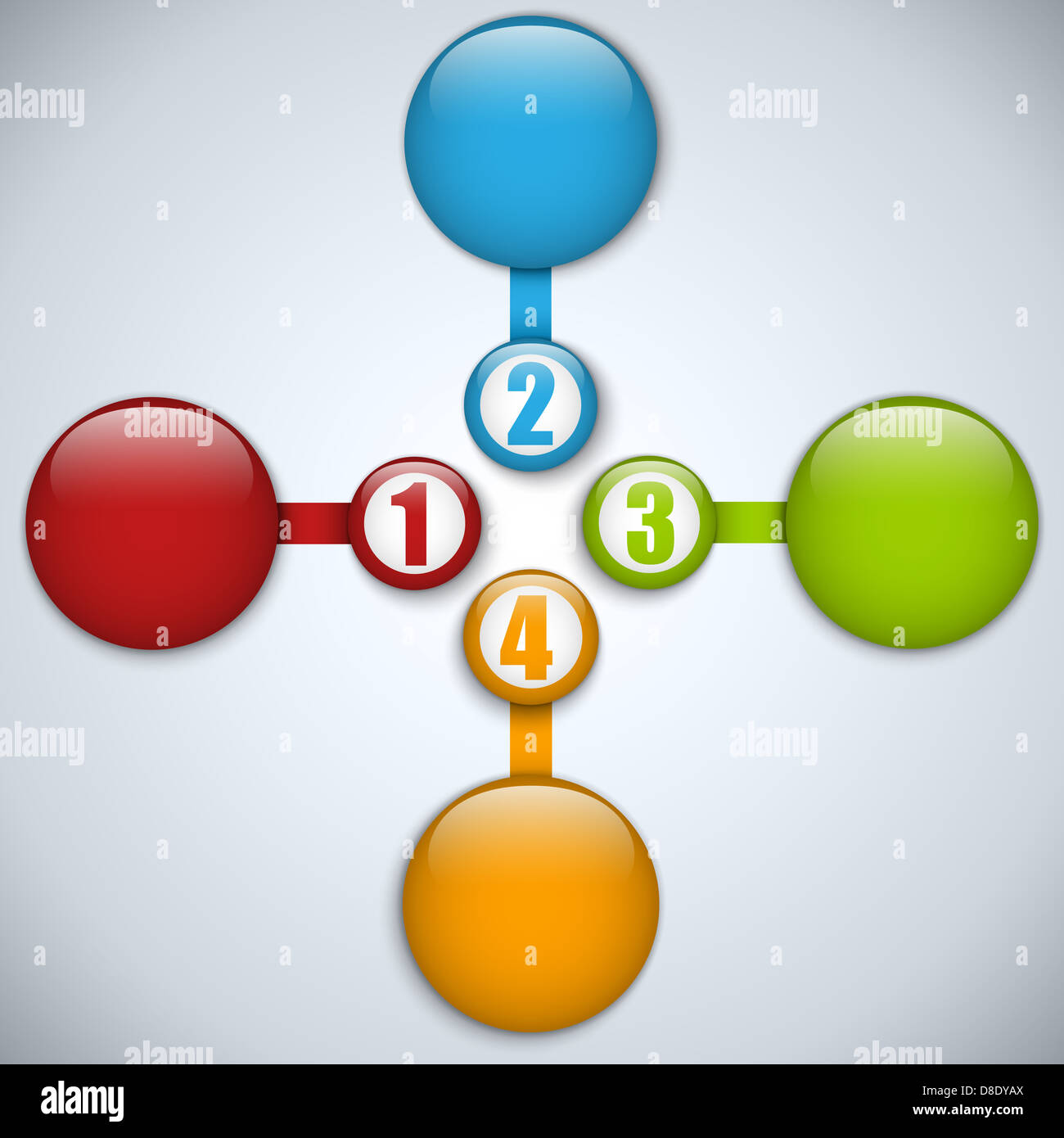 Vector - Set of Colorful Frames with Numbers Stock Photo - Alamy