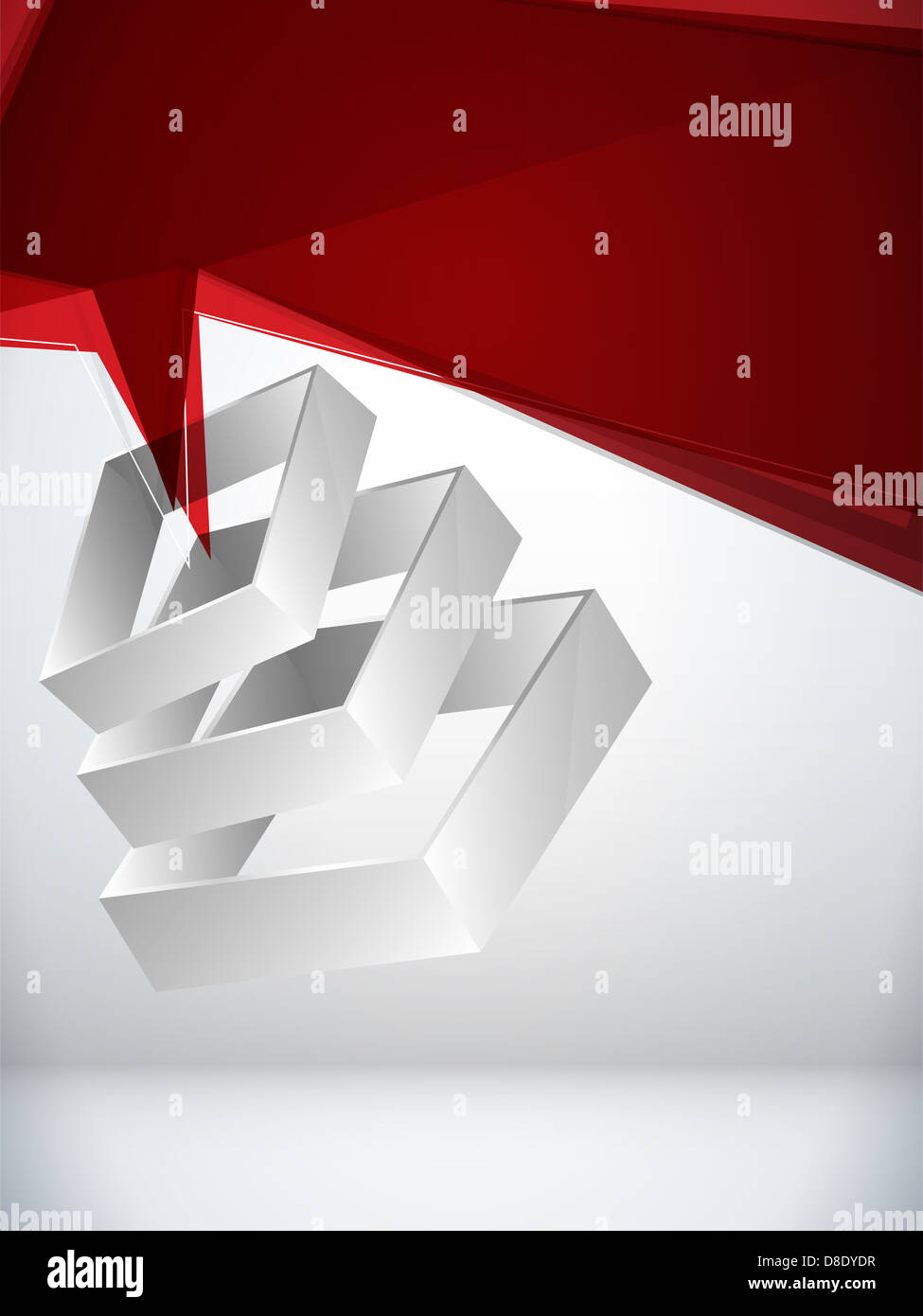 Vector - Abstract Geometric 3D Background Stock Photo - Alamy