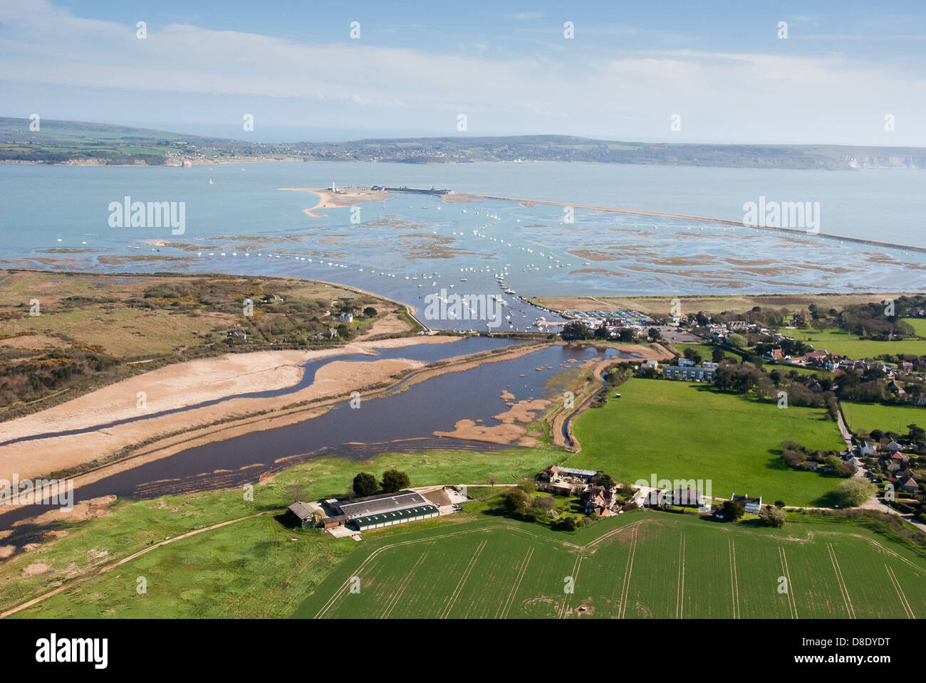 Hurst castle spit aerial High Resolution Stock Photography and Images ...