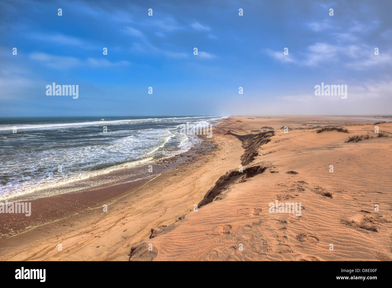 Beautiful coast in Sandwich Harbour area, Namibia, Africa Stock Photo ...