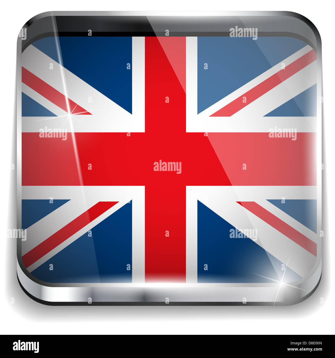 Vector - United Kingdom England Flag Smartphone Application Square ...