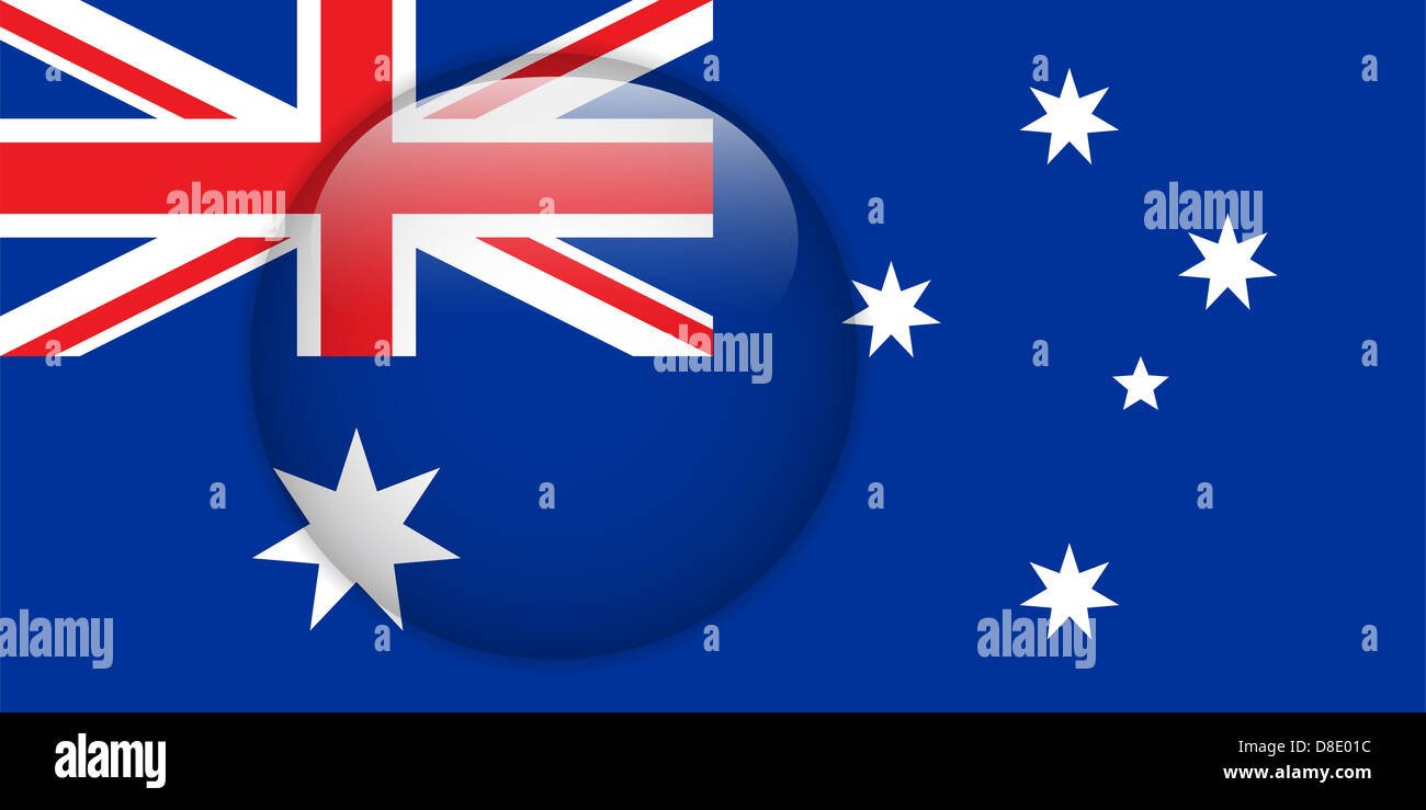 Vector - Australia Flag Glossy Button Stock Photo - Alamy