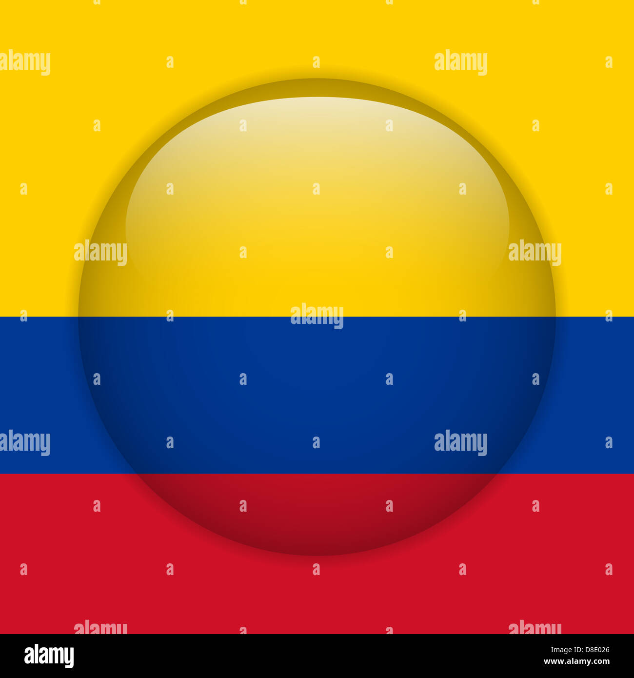 Vector - Colombia Flag Glossy Button Stock Photo - Alamy
