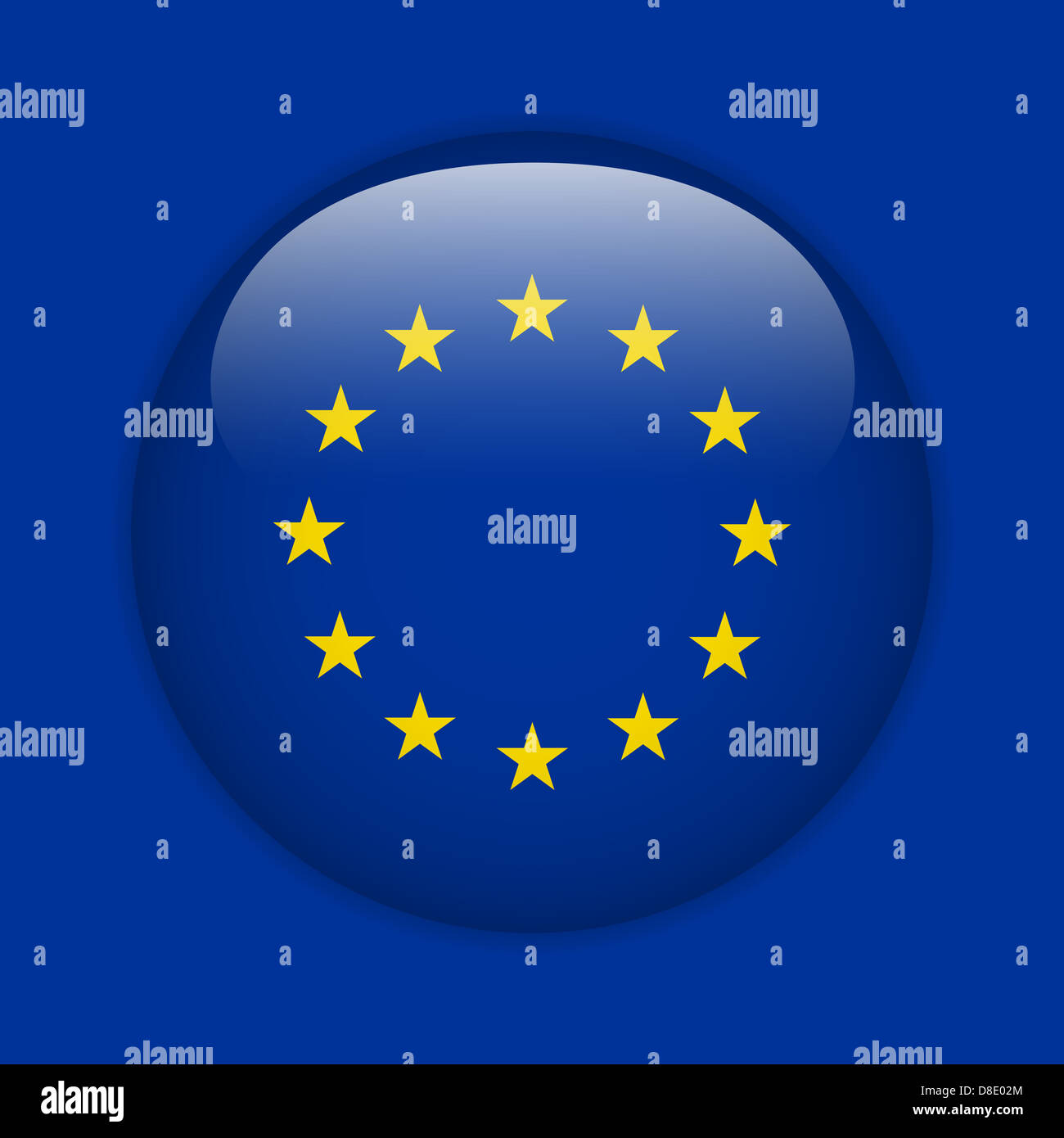 Vector - Europe Flag Glossy Button Stock Photo - Alamy