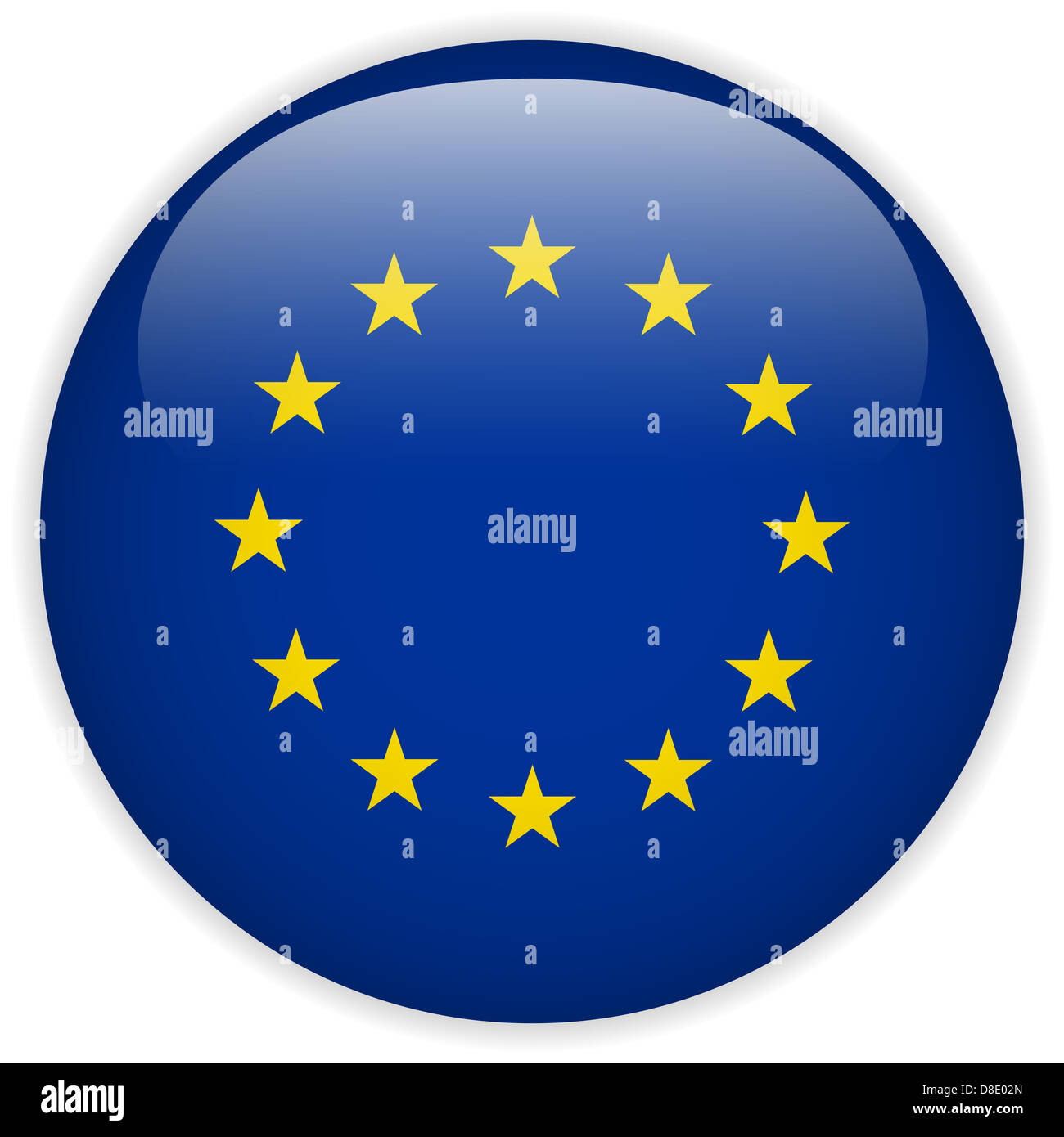 Vector - Europe Flag Glossy Button Stock Photo - Alamy