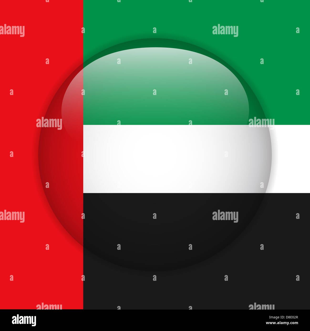 Vector - Emirates Flag Glossy Button Stock Photo - Alamy