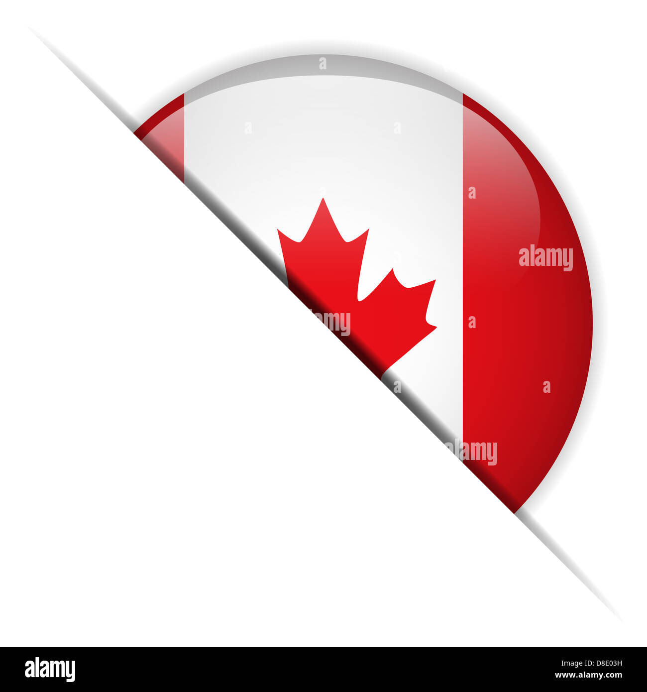 Vector - Canada Flag Glossy Button Stock Photo - Alamy