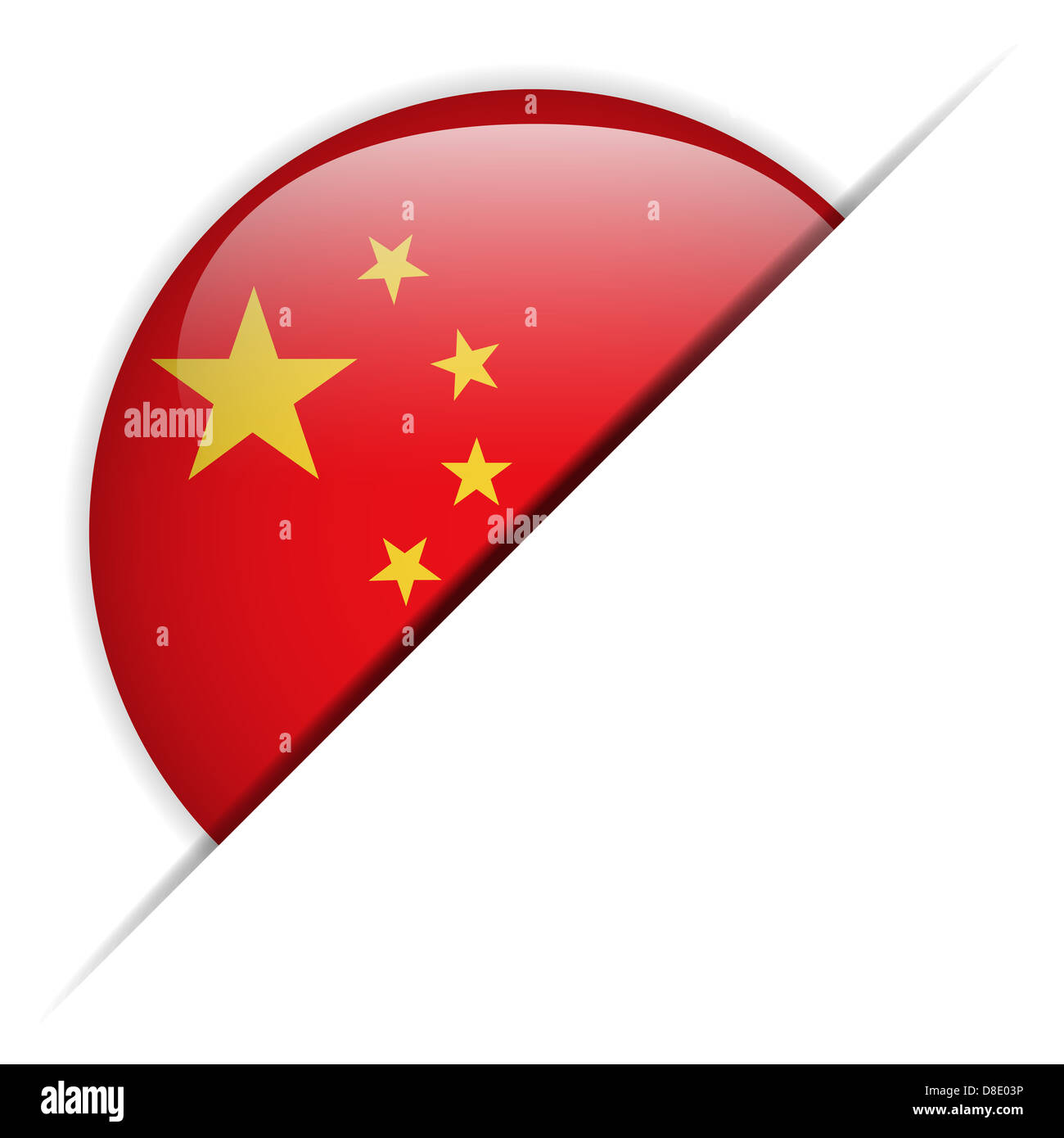 Vector - China Flag Glossy Button Stock Photo - Alamy