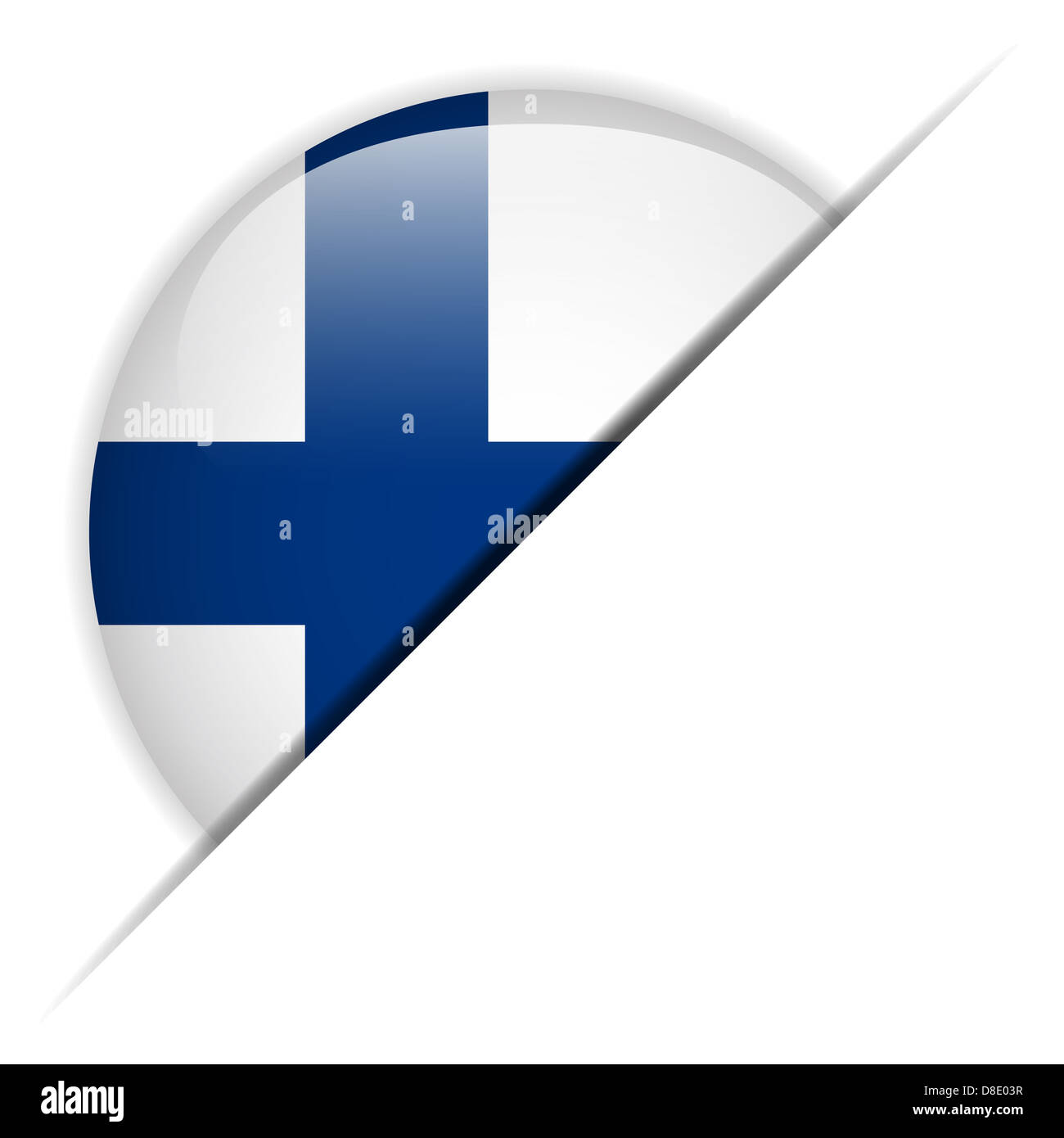 Vector - Finland Flag Glossy Button Stock Photo - Alamy