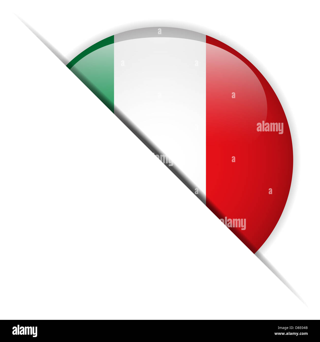 Vector - Italy Flag Glossy Button Stock Photo - Alamy