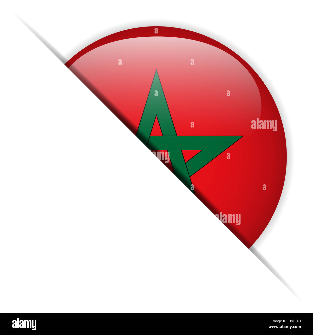 Vector - Morocco Flag Glossy Button Stock Photo - Alamy