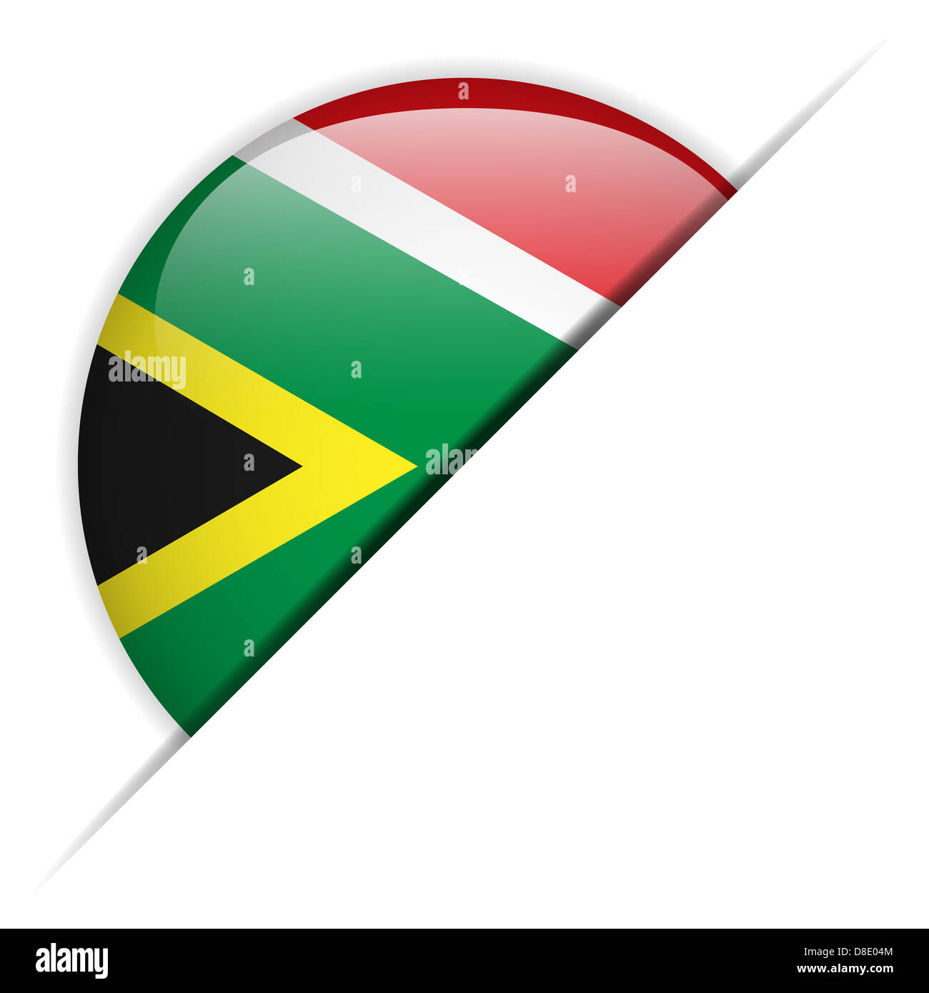Vector - South Africa Flag Glossy Button Stock Photo - Alamy