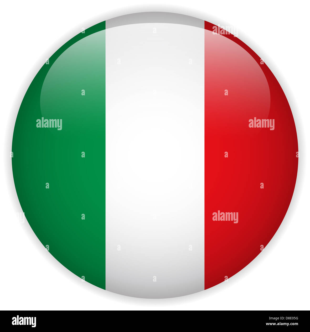 Vector - Italy Flag Glossy Button Stock Photo - Alamy
