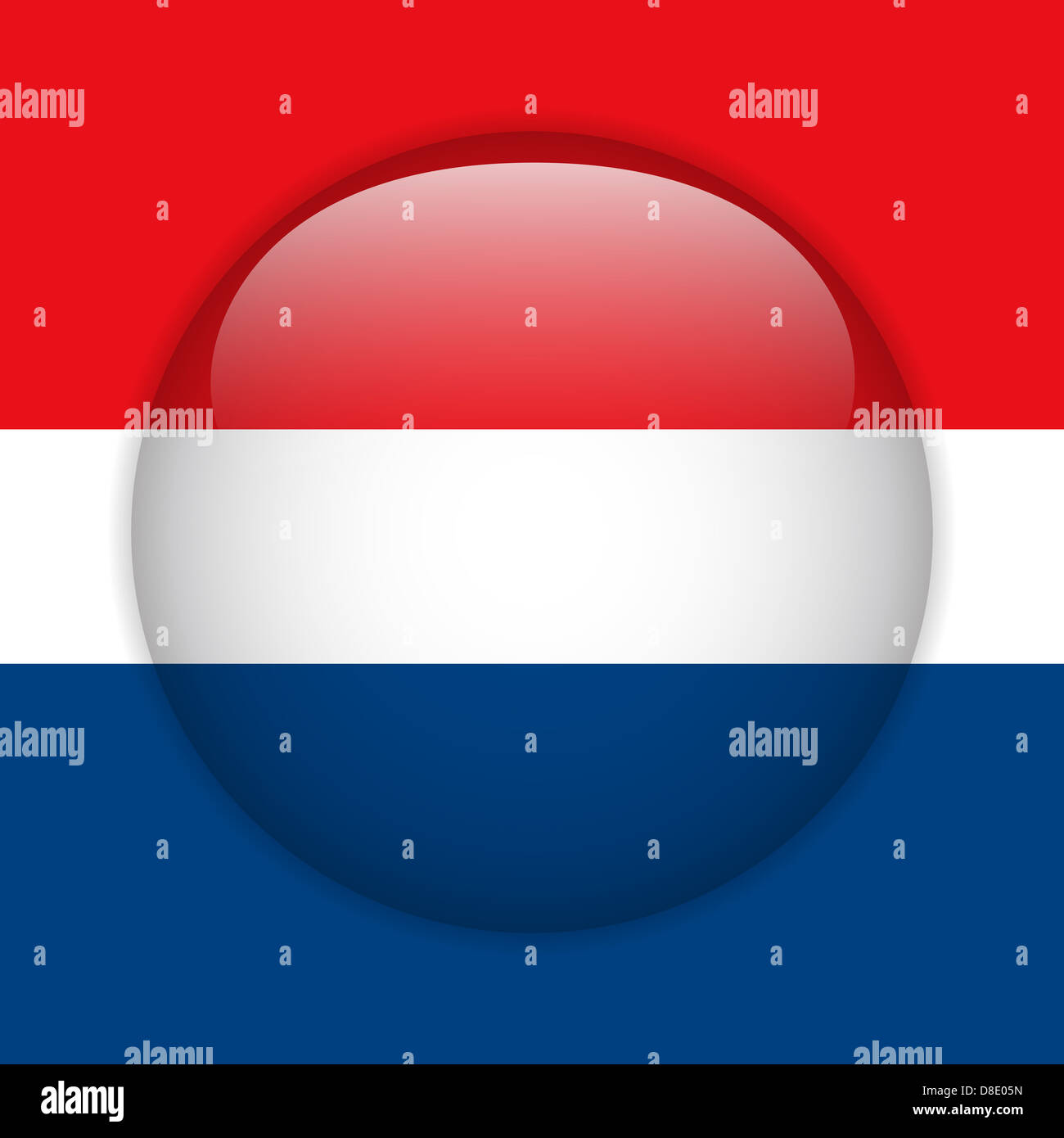 Vector - Netherlands Flag Glossy Button Stock Photo - Alamy
