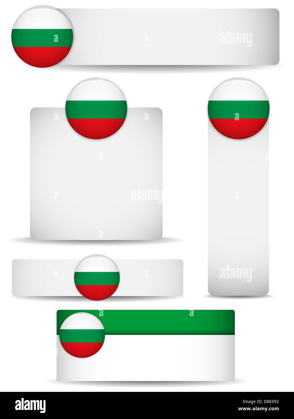 Vector - Bulgaria Country Set of Banners Stock Photo - Alamy
