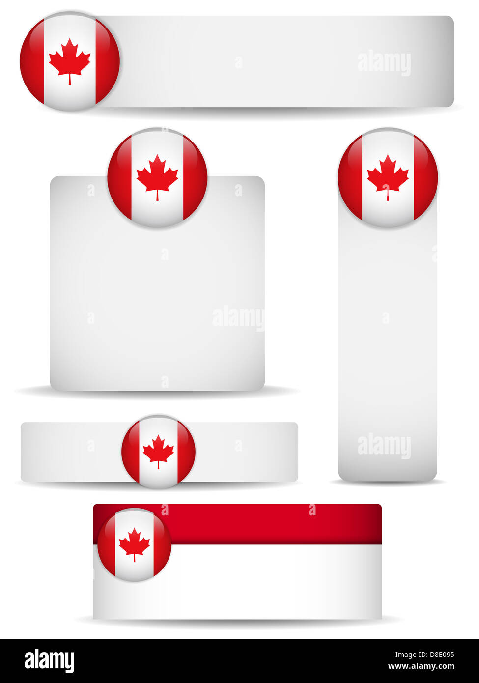 Vector - Canada Country Set of Banners Stock Photo - Alamy
