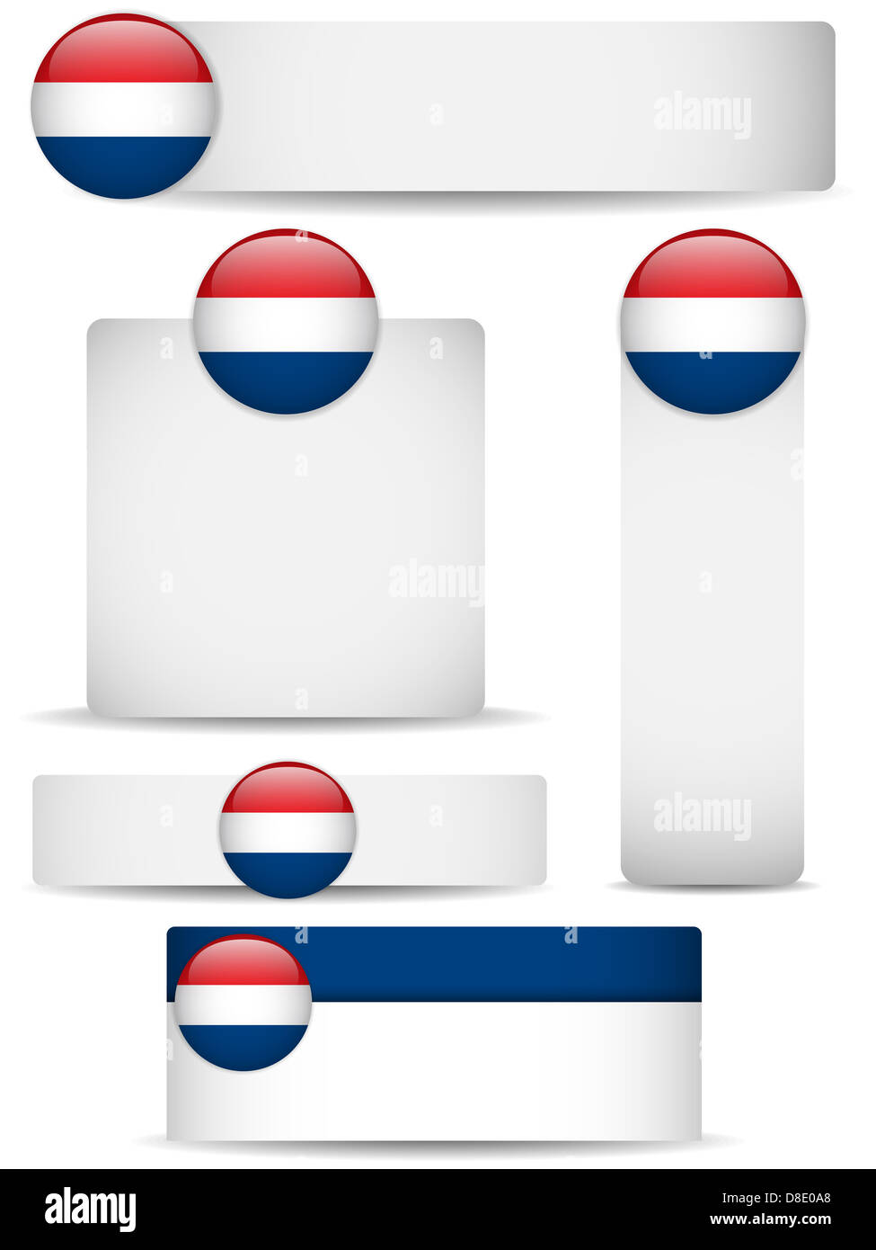 Vector - Netherlands Country Set of Banners Stock Photo - Alamy