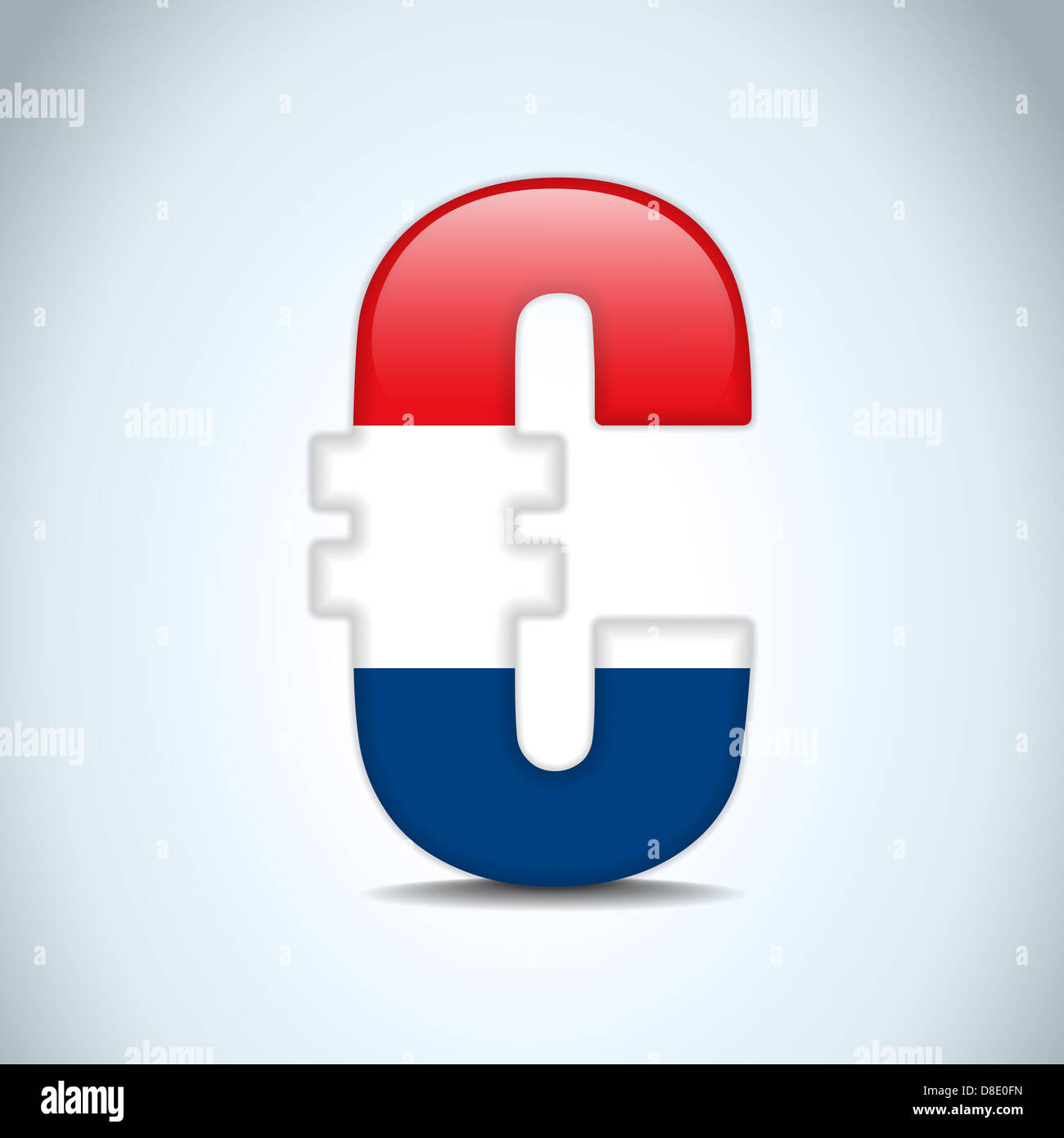 Vector - Euro Symbol with Netherlands Flag Stock Photo - Alamy