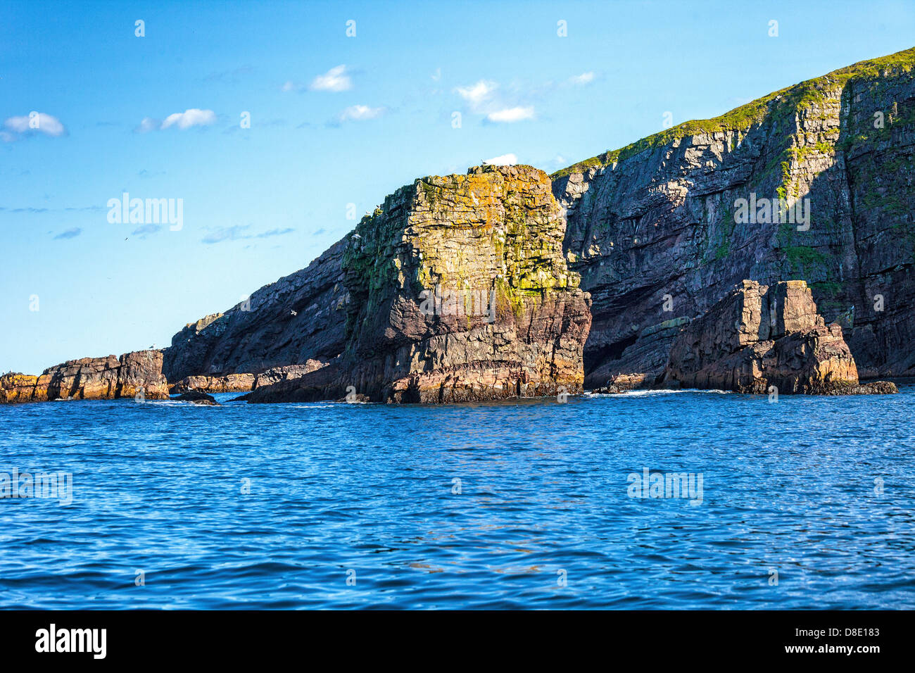 Dramatic and Colorful Coastal Formation in the North Atlantic Ocean in ...