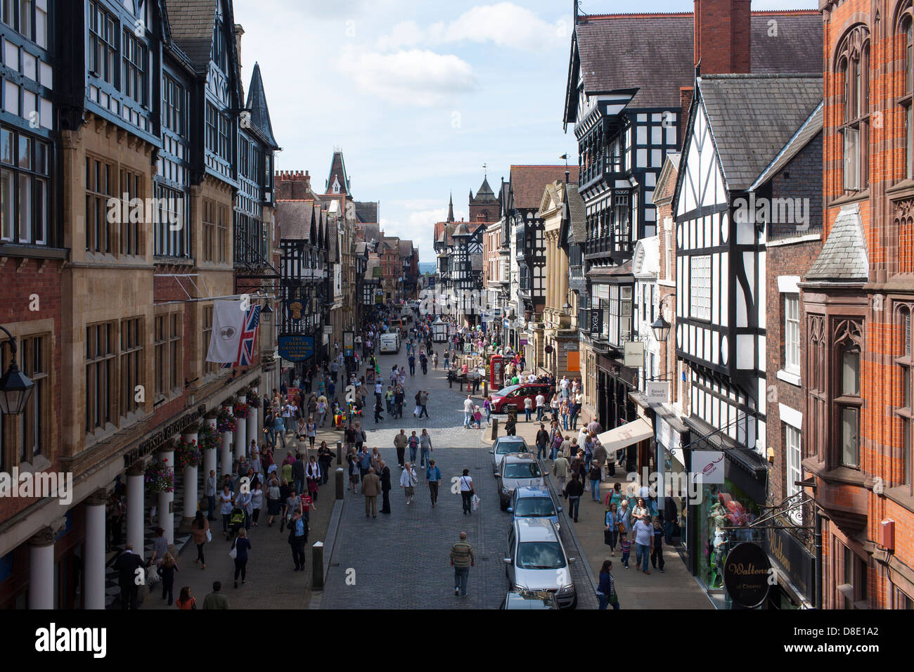 The Rows in Chester are ancient buildings that house many stores and ...