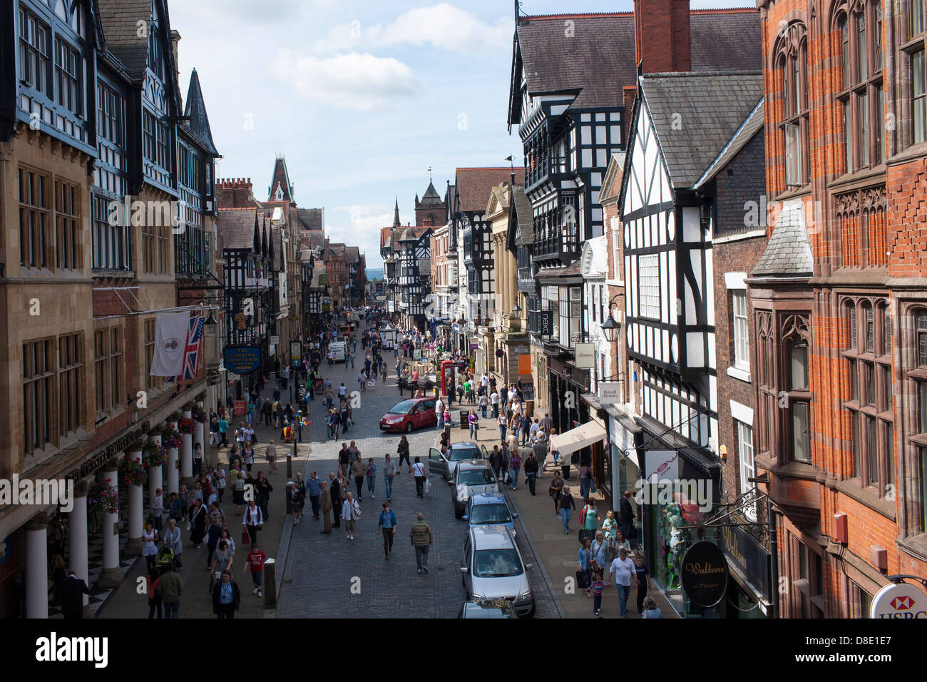 The Rows in Chester are ancient buildings that house many stores and ...