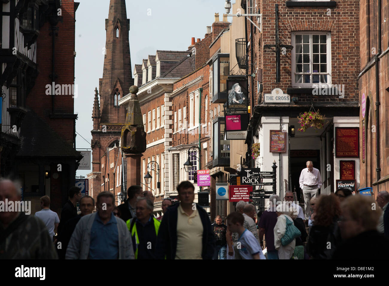 The Rows in Chester are ancient buildings that house many stores and ...