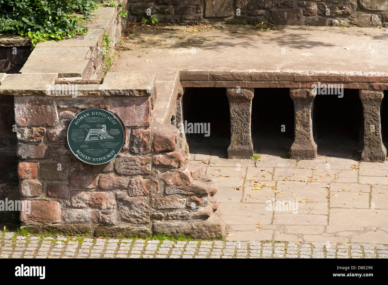 Visitors admire the renovated Roman amphitheatre in Chester, Cheshire ...