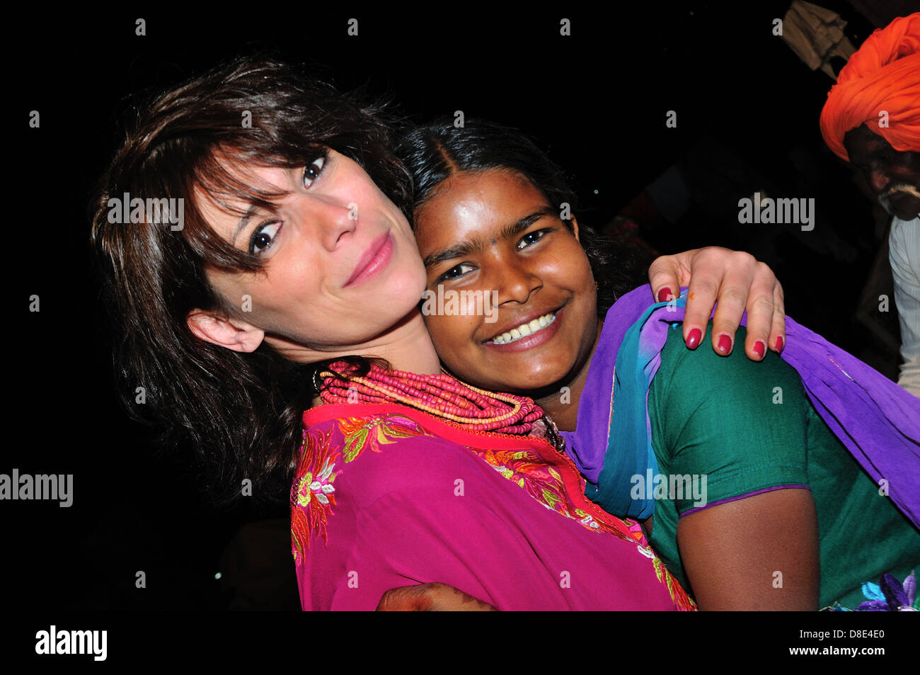 Indian woman hug hi-res stock photography and images - Alamy