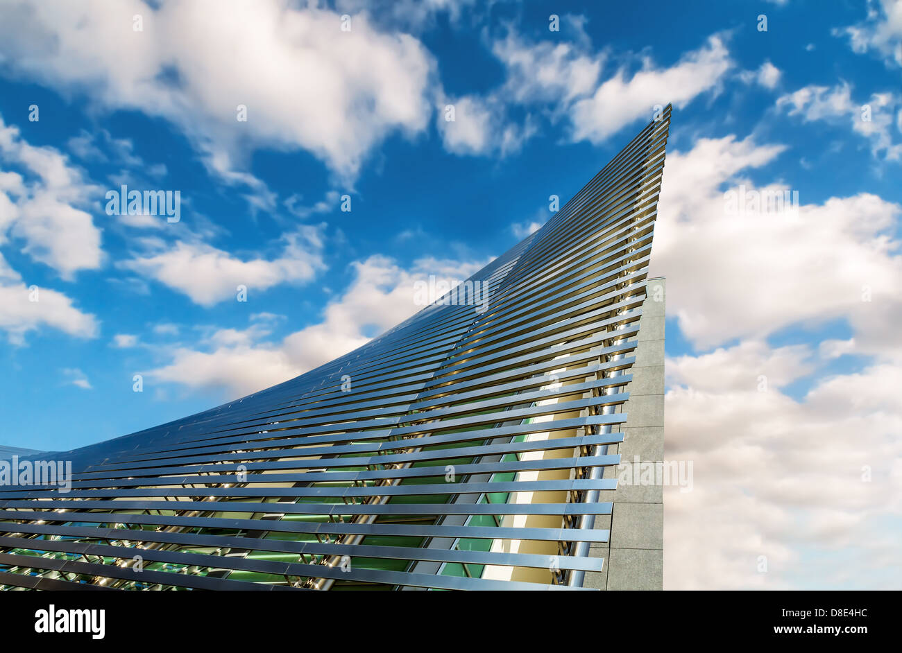 A modern and futuristic structure stands up to the sky Stock Photo - Alamy