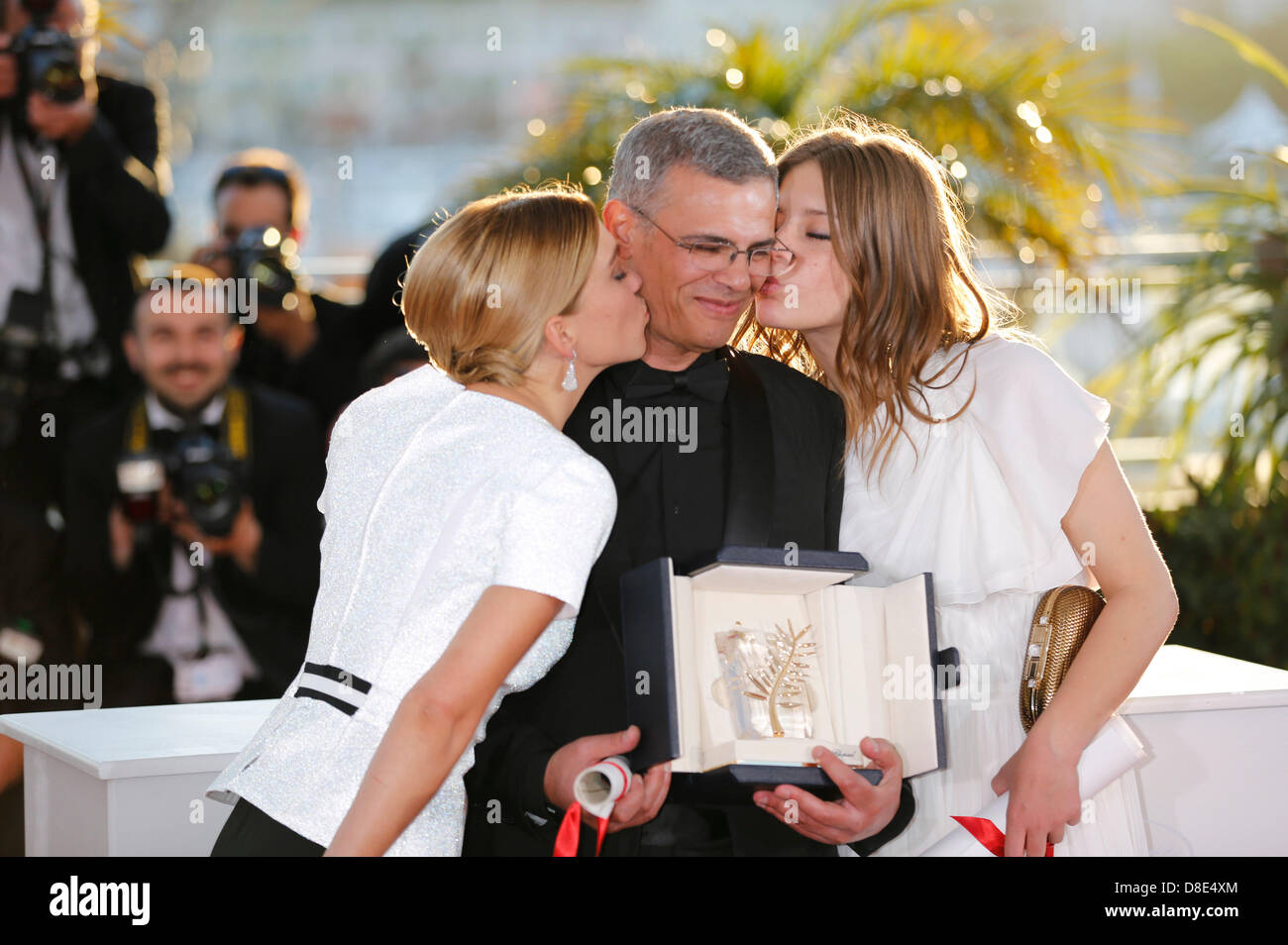 Cannes, France. 26th May 2013. Lea Seydoux, Abdellatif Kechiche, Adele ...