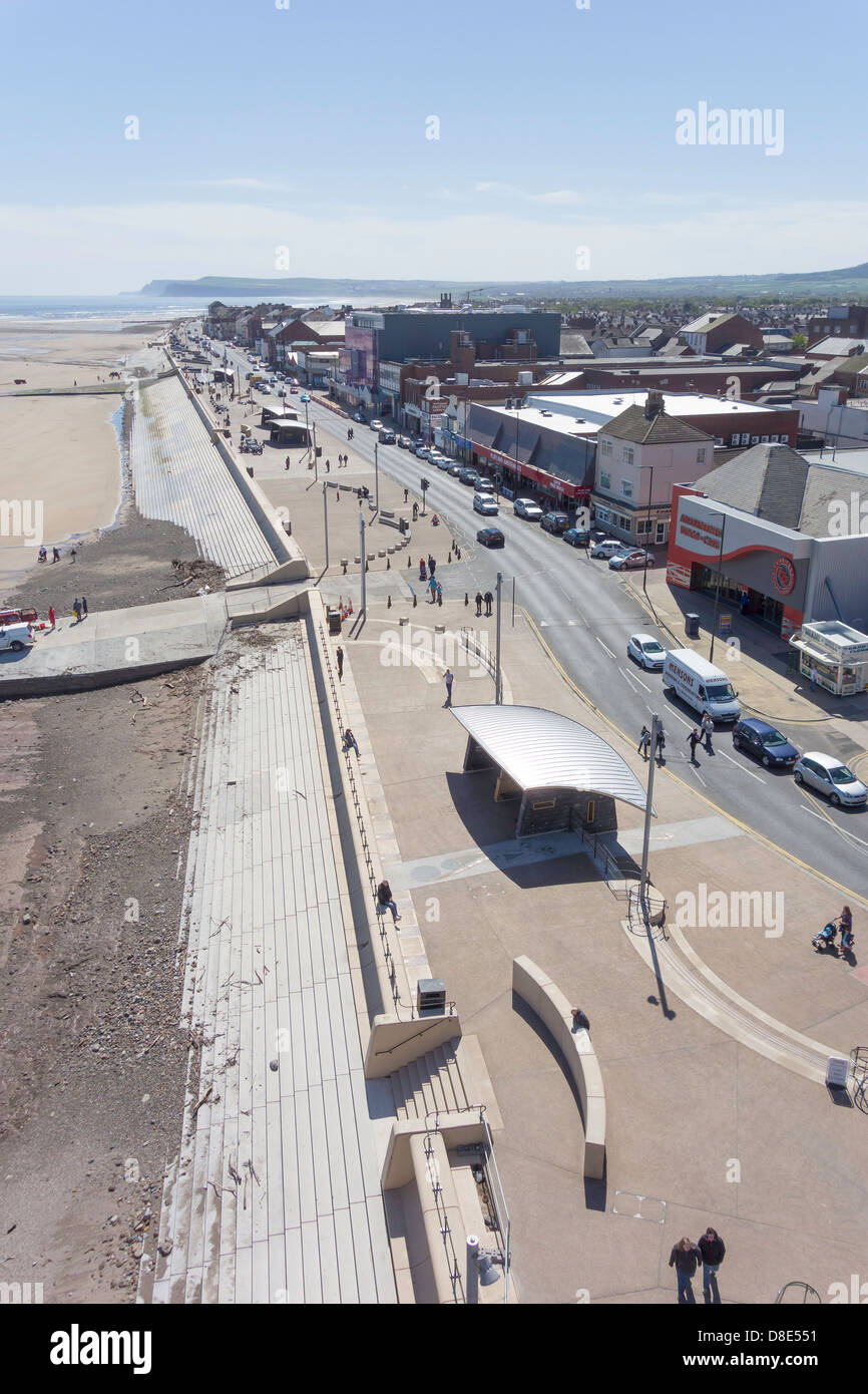 View from the top of the newly opened Redcar Beacon or vertical pier ...