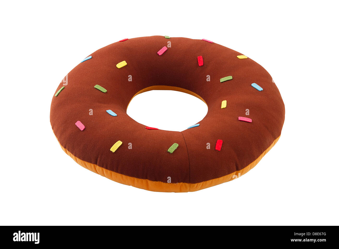 A cute cushion design in donut shape for home decoration Stock Photo ...