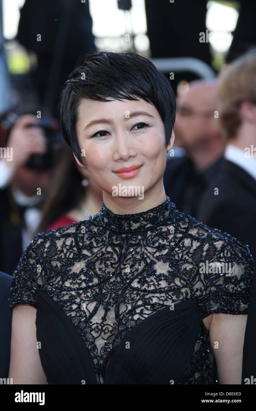 Cannes, France. 26th May 2013. Actress Tao Zhao attends the premiere of ...