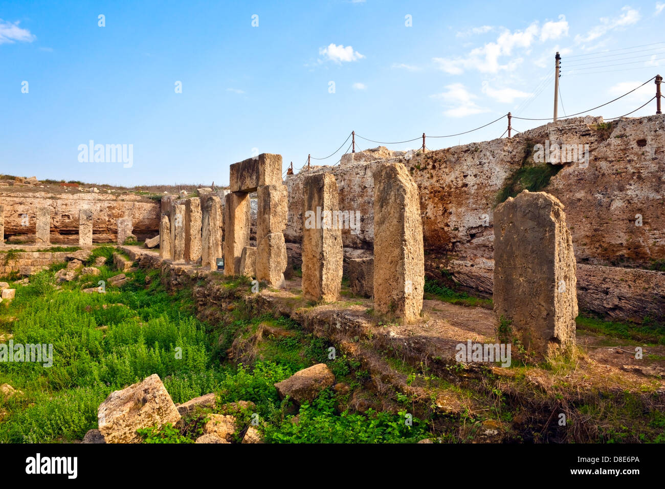 Amrit (Marathus). An ancient Phoenician site south of Tartus in Syria ...