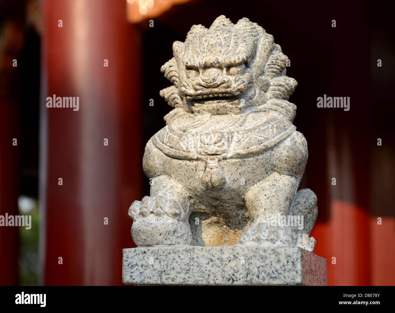 Stone Lion sculpture Stock Photo - Alamy