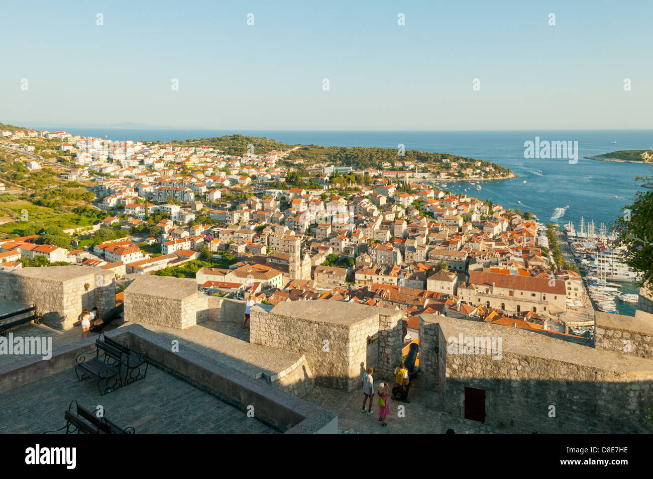Hvar from the Castle, Croatia Stock Photo - Alamy