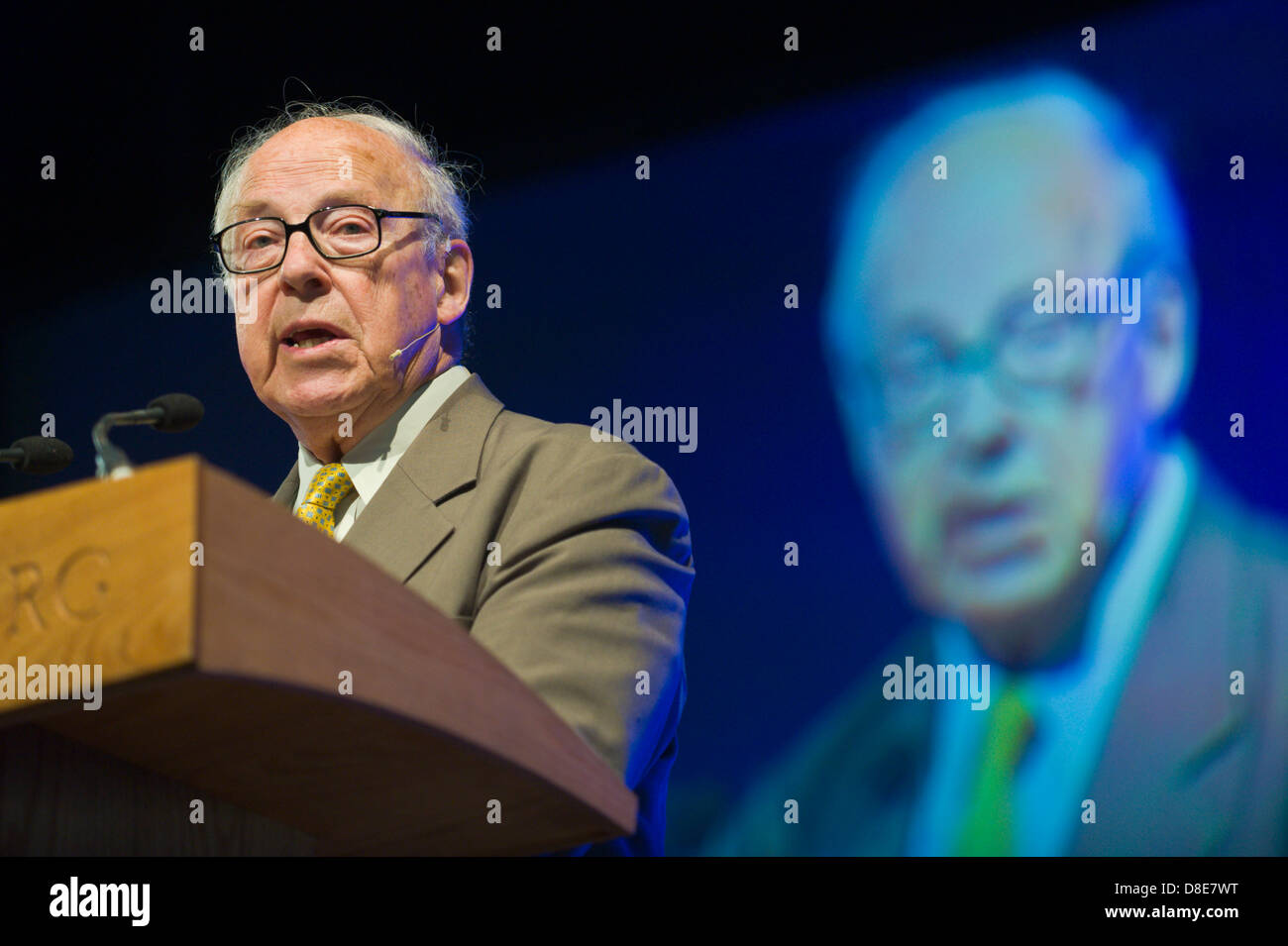 Hans Blix Swedish politician and diplomat at Hay Festival 2013 Hay-on ...