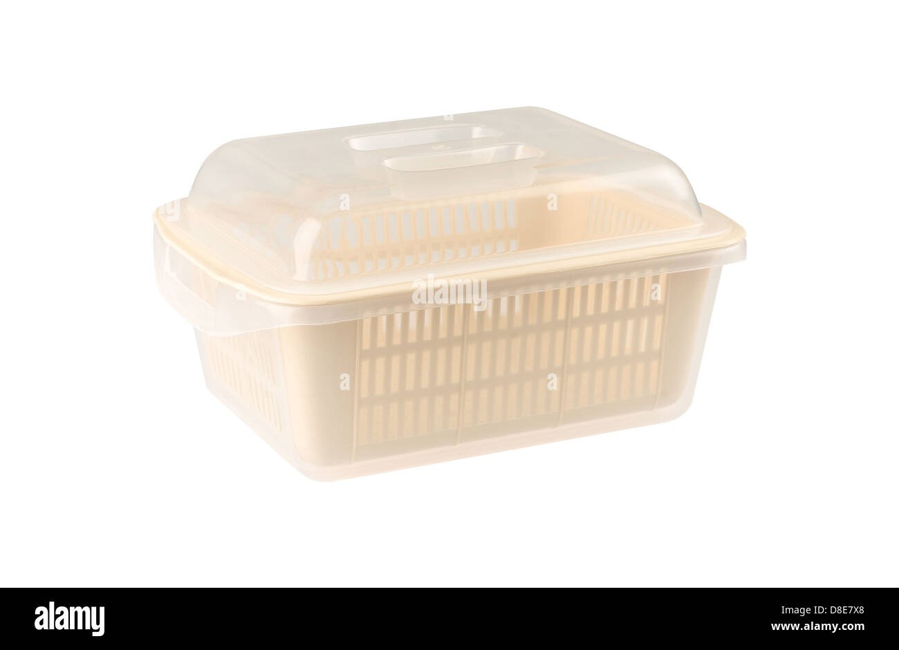 A multipurpose plastic basket with a lid Stock Photo - Alamy