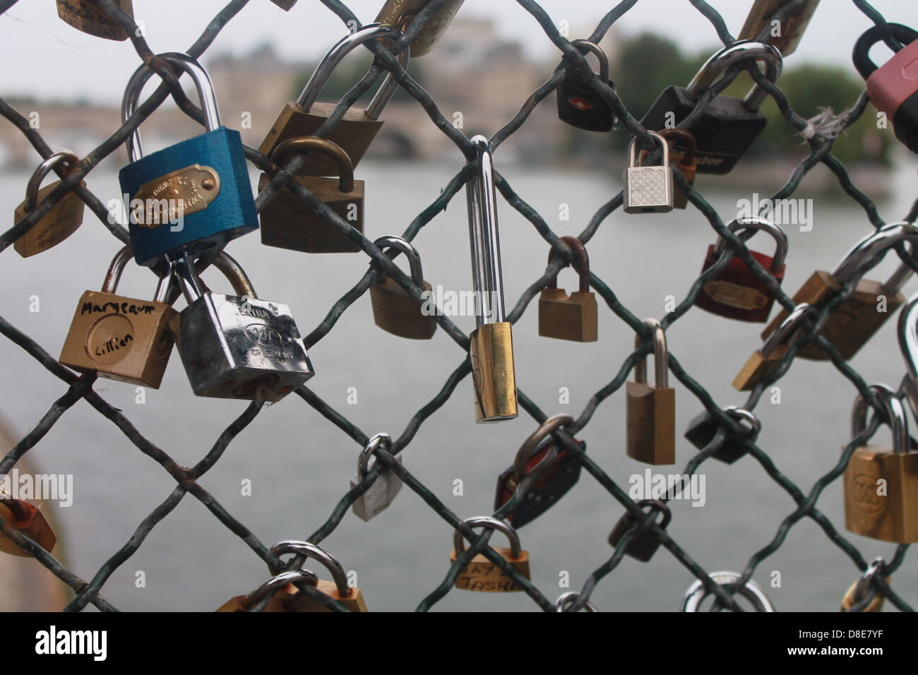 lock bridge in France Stock Photo - Alamy