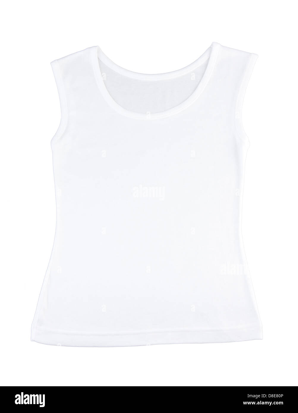 Casual white singlet for your relaxing day Stock Photo - Alamy