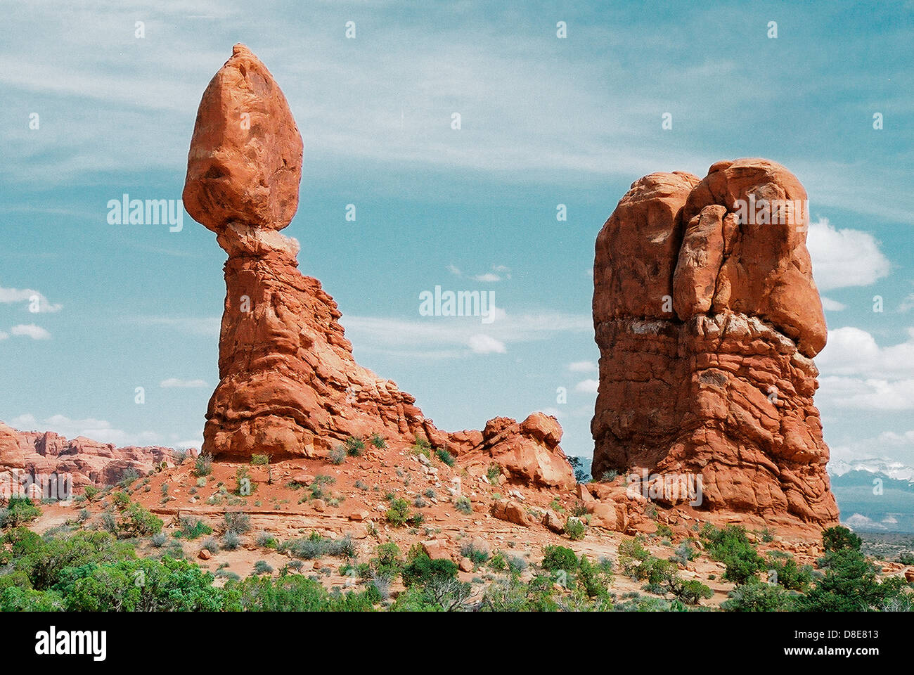 Balanced Rock, Arches NP, Utah, USA Stock Photo - Alamy
