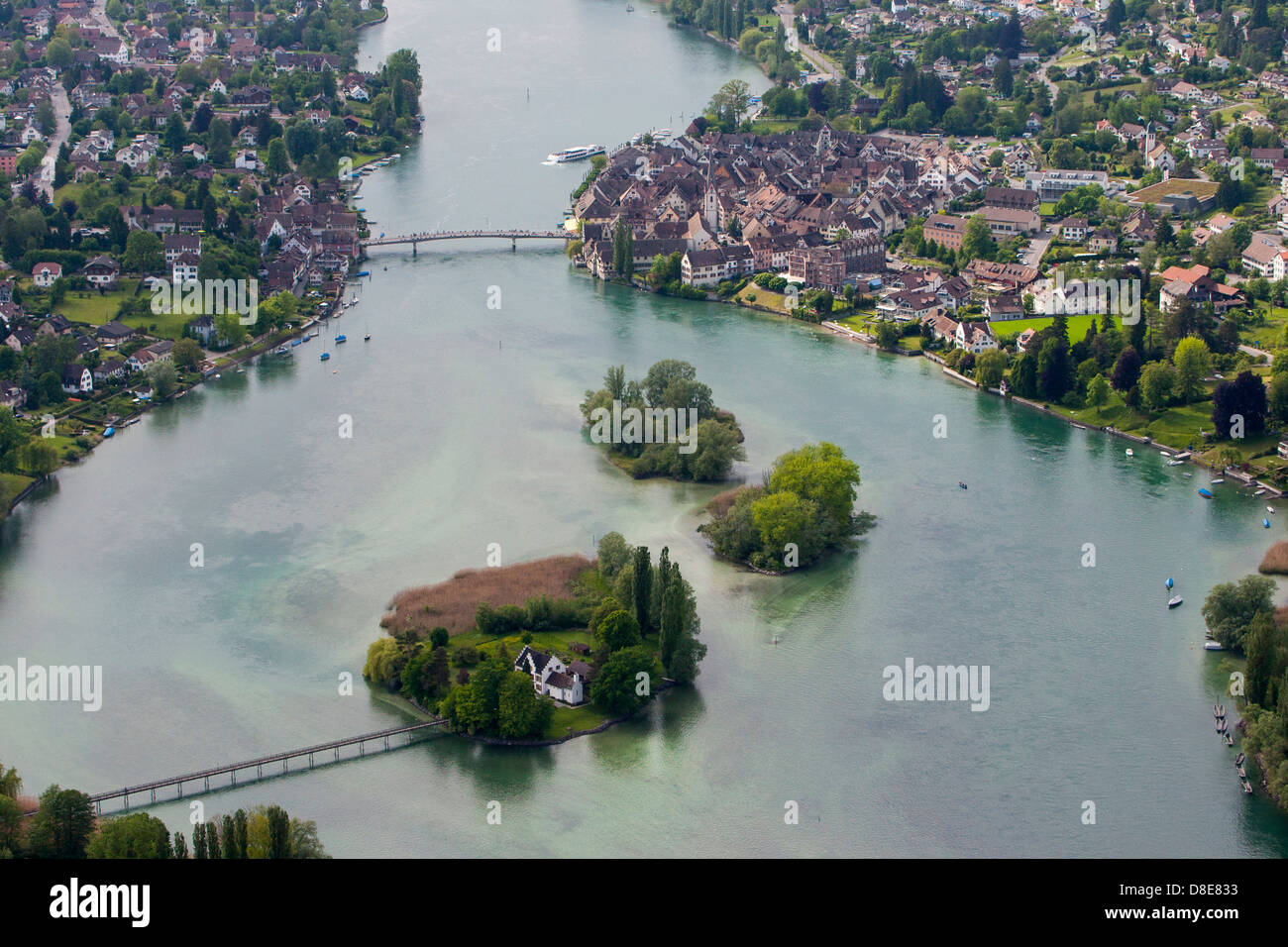 Island Werd and Stein am Rhein, Switzerland, Europe Stock Photo - Alamy