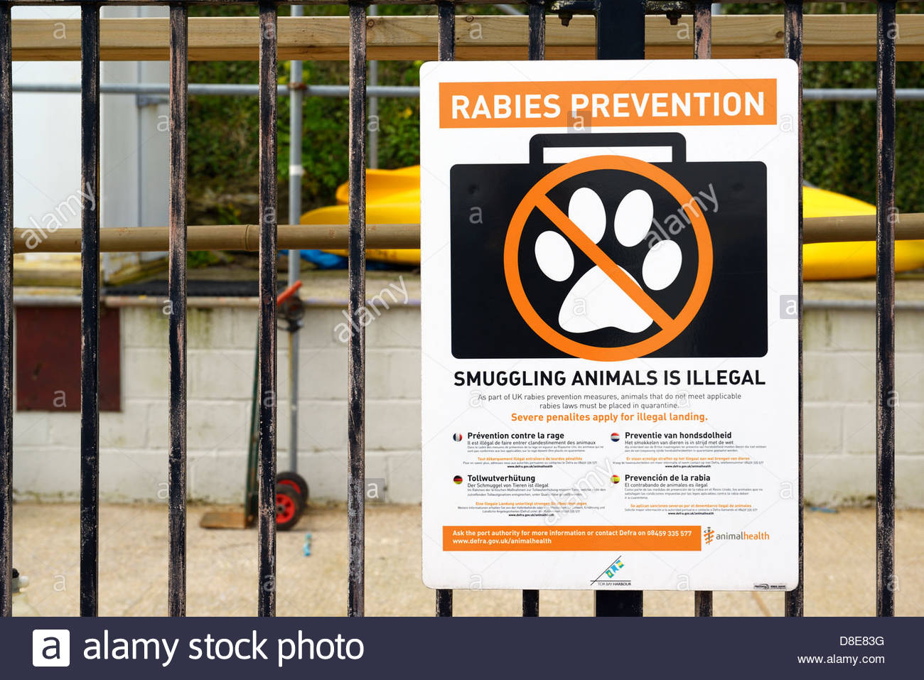 Rabies Warning Sign High Resolution Stock Photography and Images - Alamy