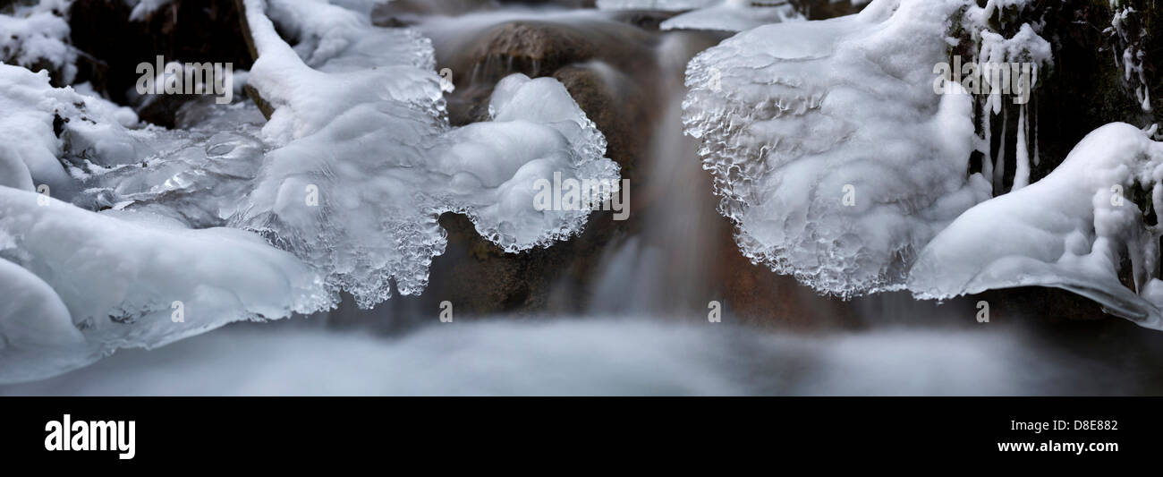 Waterfall, Tengen, Hegau, Baden-Wuerttemberg, Germany, Europe Stock ...