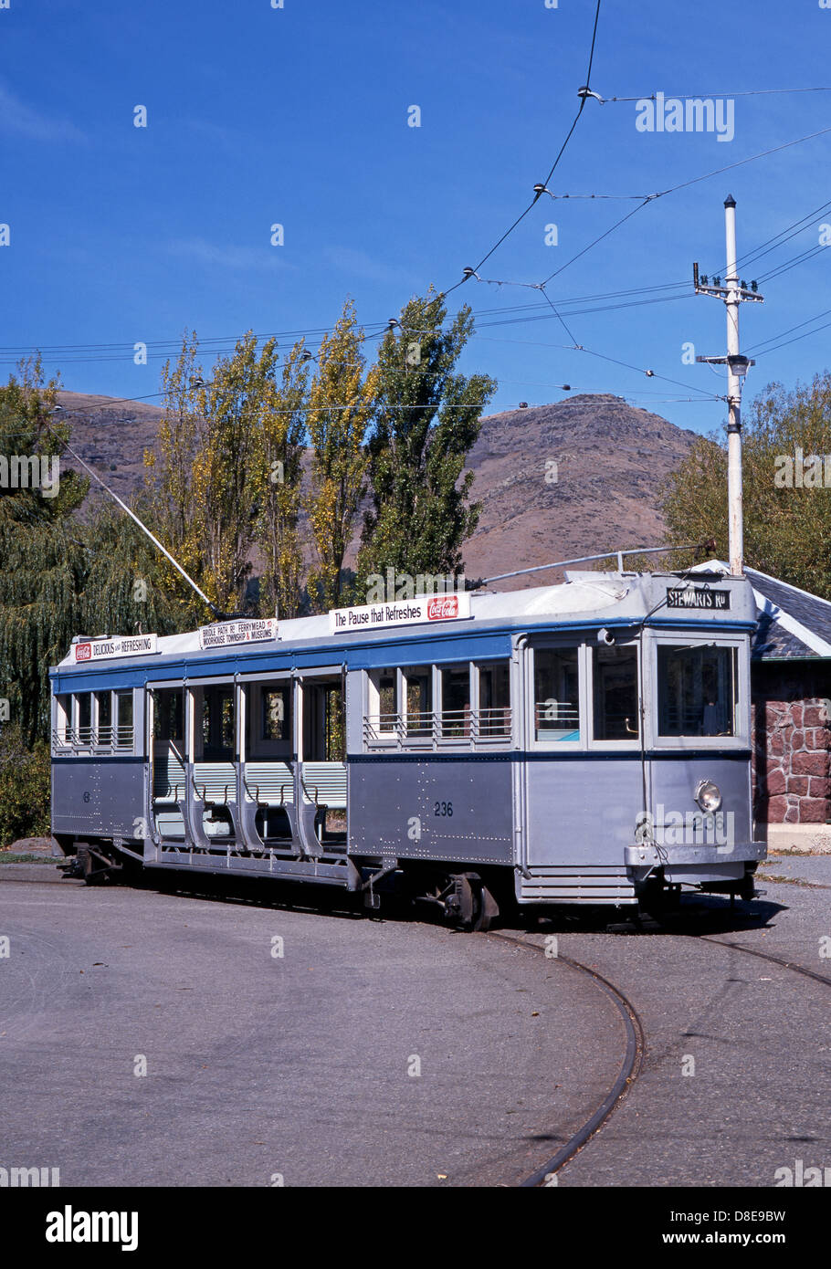 Tram at Ferrymead Herritage Park, Christchurch, South Island, New ...
