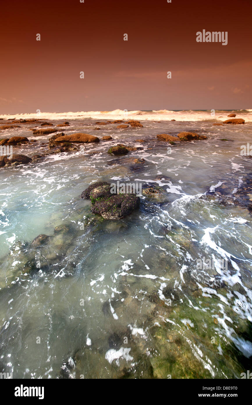Reef stones an ocean water Stock Photo - Alamy