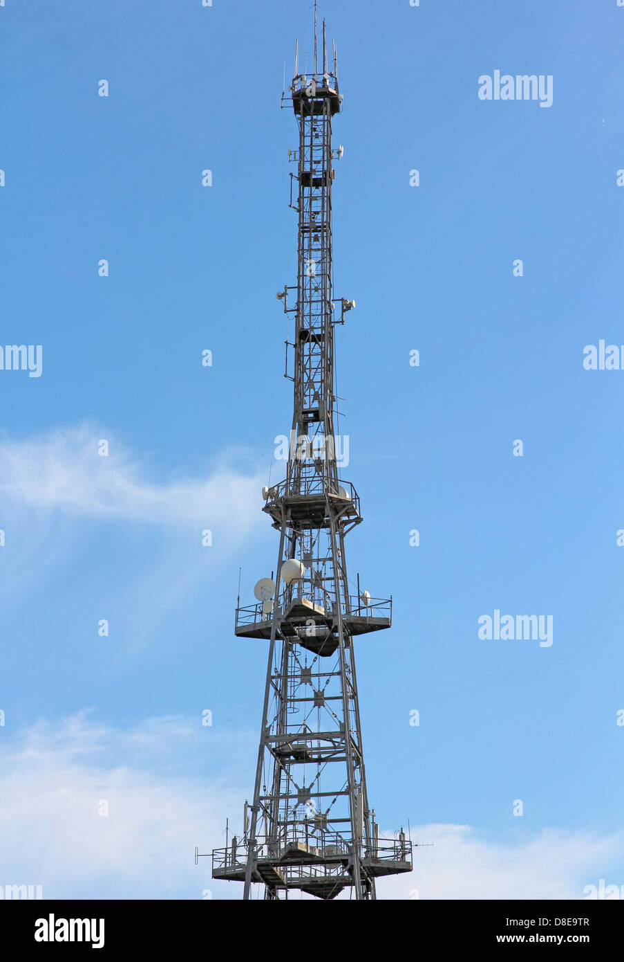 communications tower for tv and mobile phone signals Stock Photo - Alamy