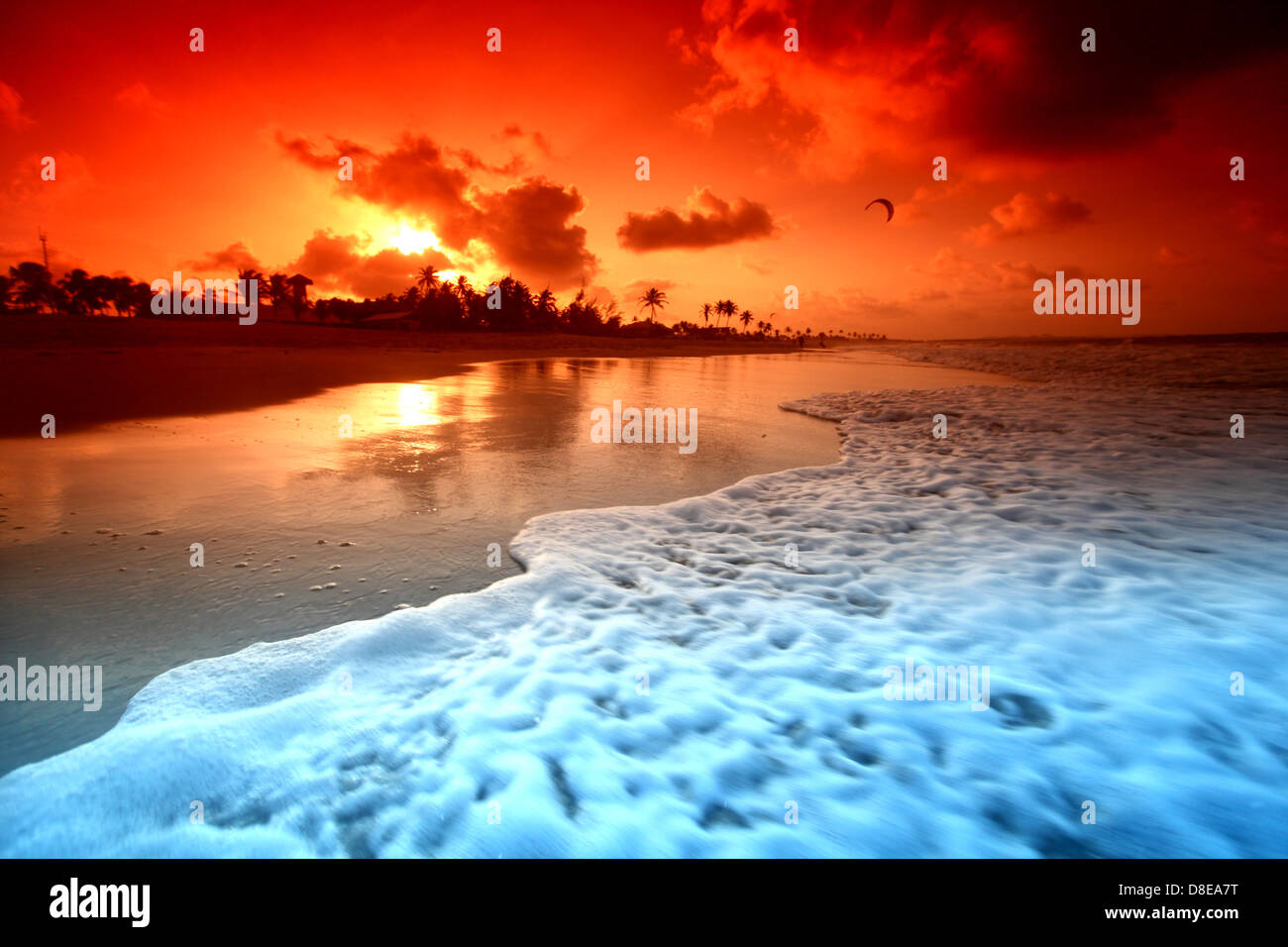 landscape ocean sunrice golden sky Stock Photo - Alamy