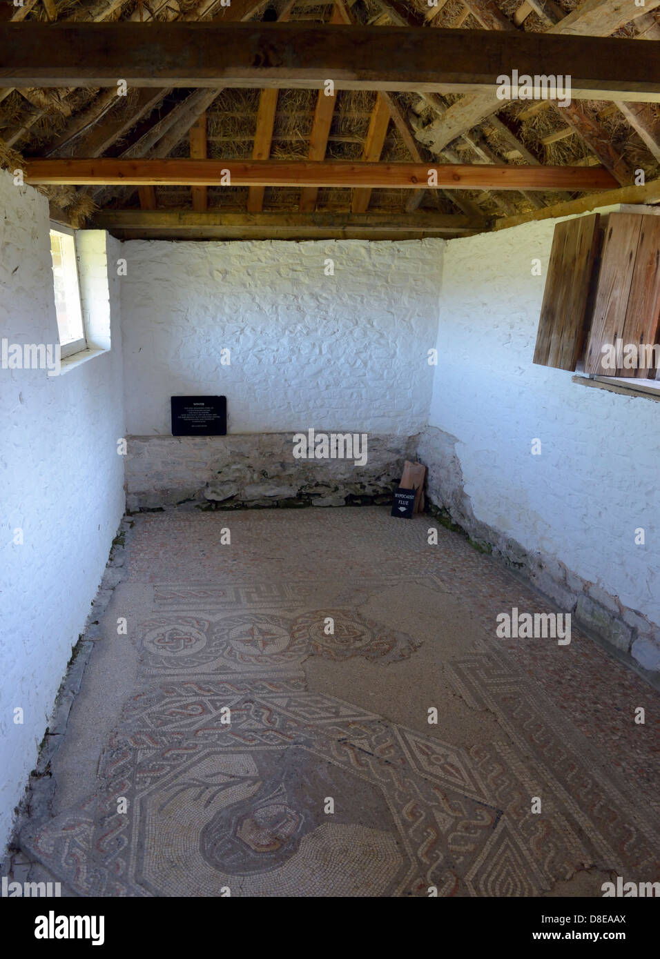 The Winter room in the western range of Bignor Roman villa, Bignor ...
